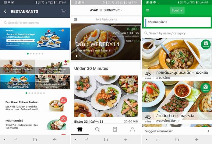 ศึกบริการโทรสั่งอาหาร LINE MAN, UBEREATS และ GrabFood เมื่อพฤติกรรม ...