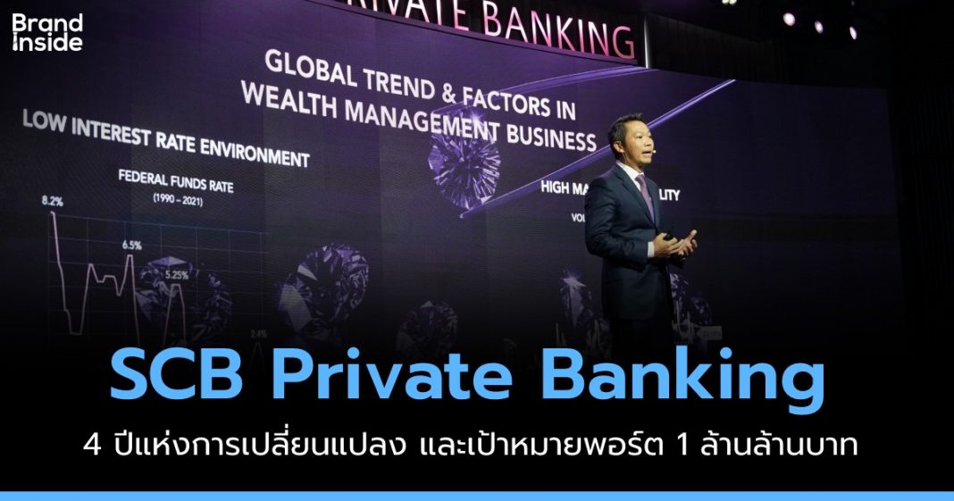 เรื่องเล่าจาก SCB Private Banking การเปลี่ยนแปลง 4 ปีและเป้าหมายพอร์ต 1 ล้านล้านบาท | Brand Inside