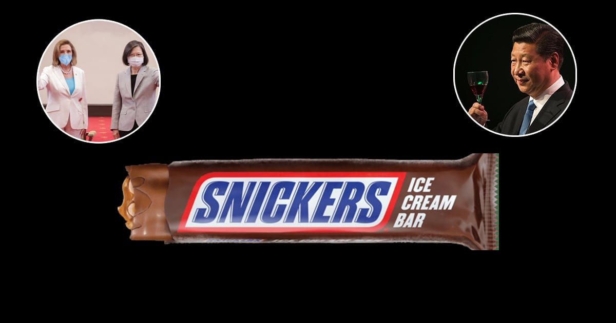 บริษัทผลิตช็อกโกแลต Snickers ขอโทษจีนหลังเรียกประเทศไต้หวัน