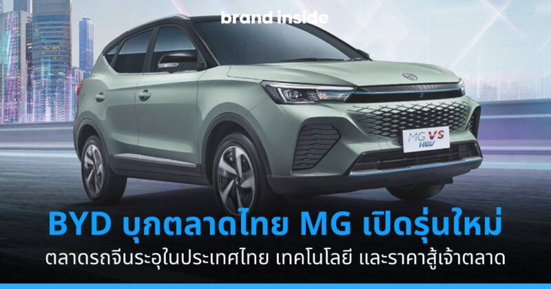 ศึกรถจีนระอุ! BYD เปิดตัวรถไฟฟ้าปีนี้ หวัง 5 ปีขึ้นท็อป 5 ตลาดไทย MG ...