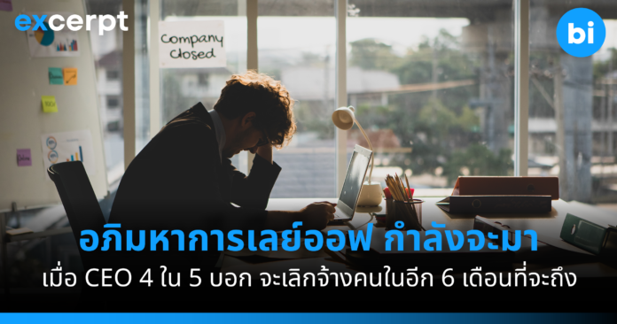 อีกครึ่งปี CEO 4 ใน 5 จะเลิกจ้างเพิ่มอีก คน WFH คือเป้าแรก