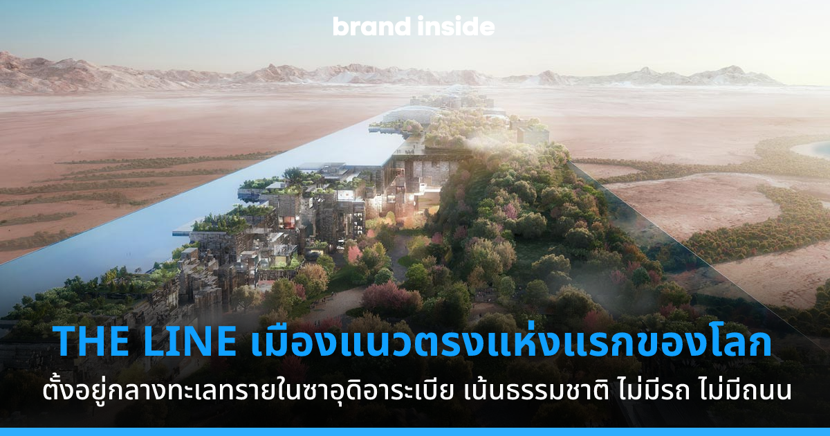 THE LINE เมืองแนวตั้งแห่งแรกของโลก กลางทะเลทราย เน้นพื้นที่สีเขียว ไม่ ...