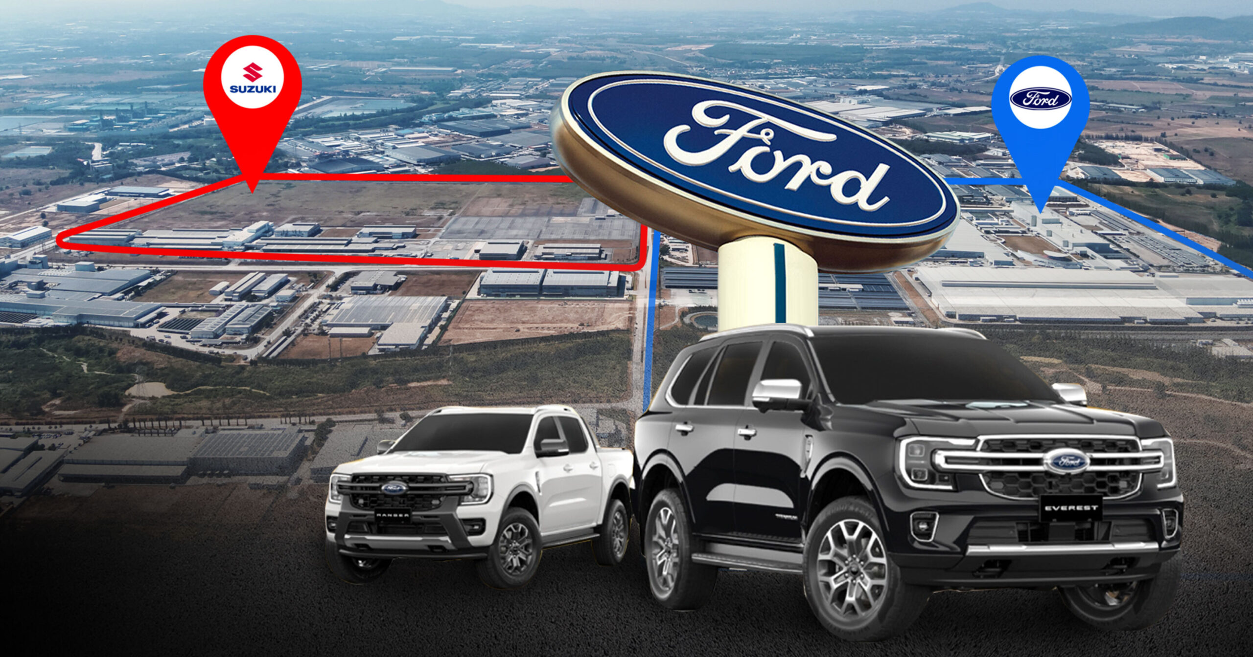 Ford ประกาศเข้าซื้อโรงงานเดิม Suzuki ที่ระยอง ขยายฐานการผลิต